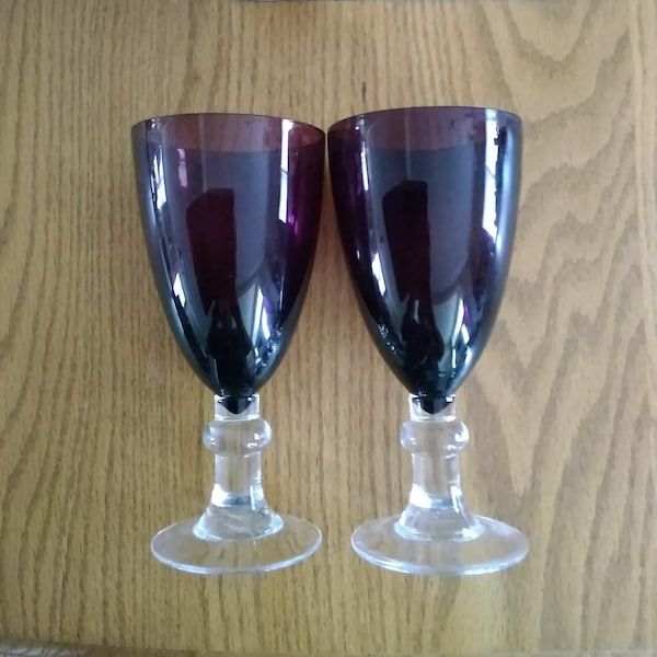 Purple Goblets - Etsy