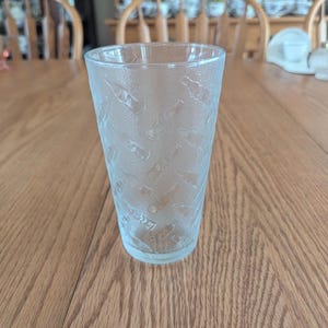 An Iconic 16 Oz Coke a Cola Glass Displaying Small Coke Bottles. Glass ...