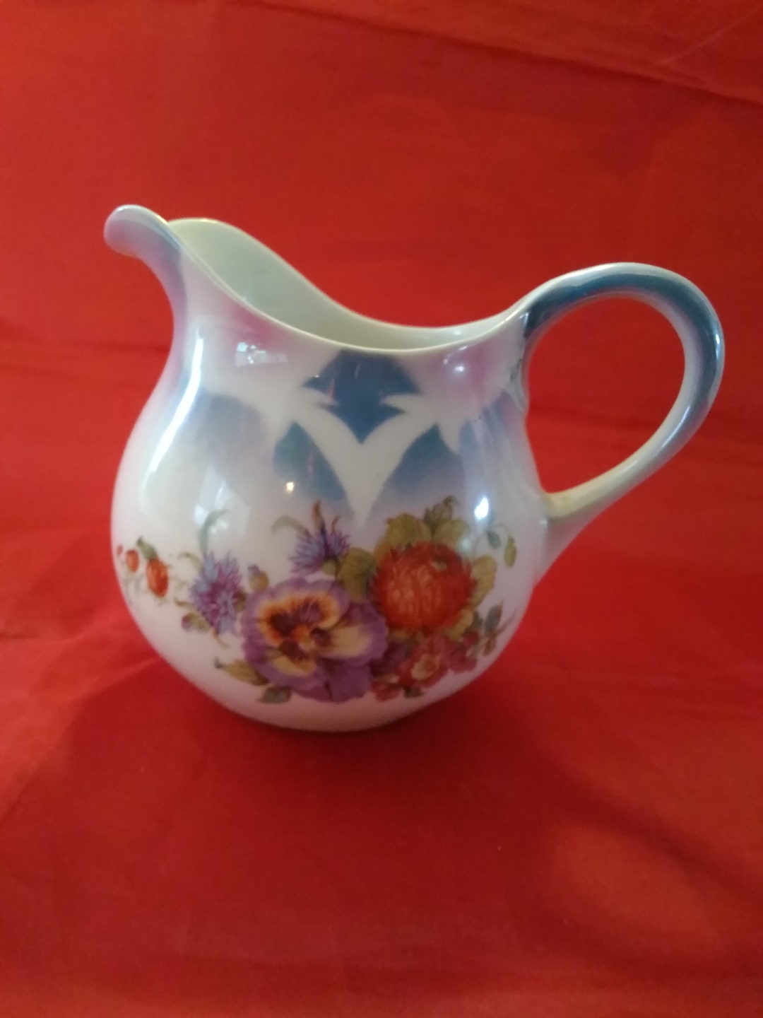 A 1920s Marked "eleanor Bavaria" Creamer With a Floral Decal on the ...