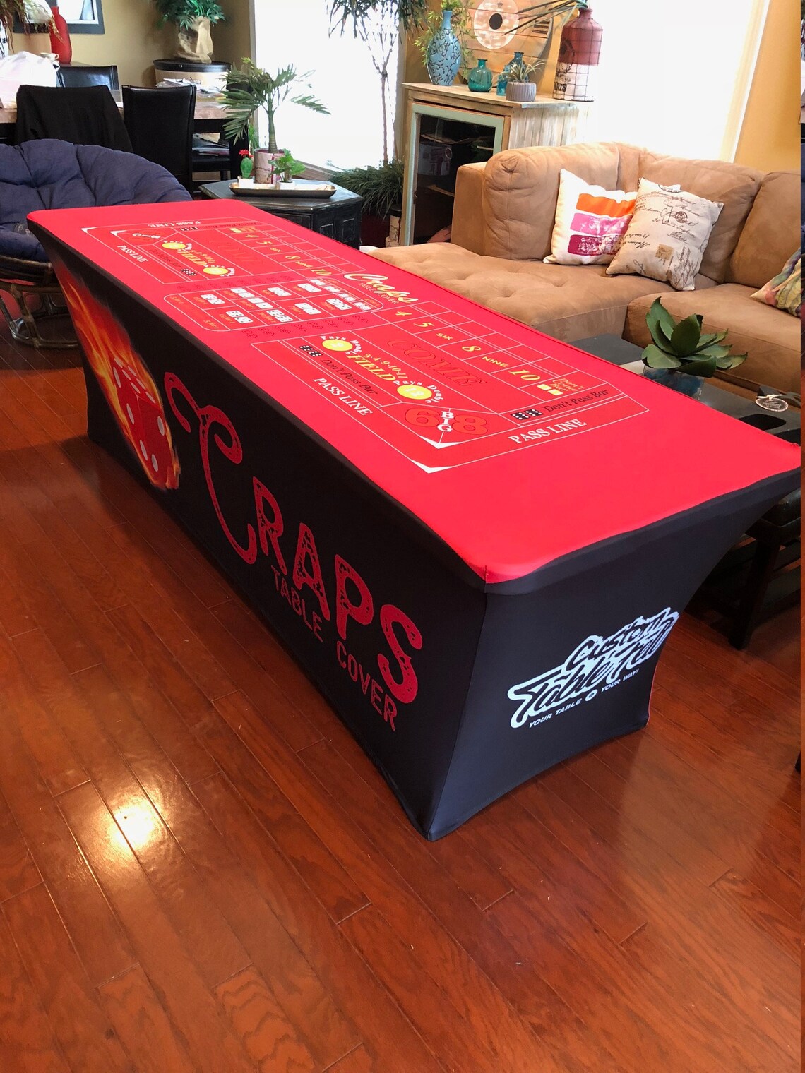 Casino Craps Spandex Table Cover - Etsy