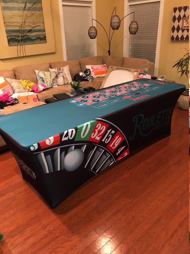 Casino Roulette Spandex Table Cover - Etsy