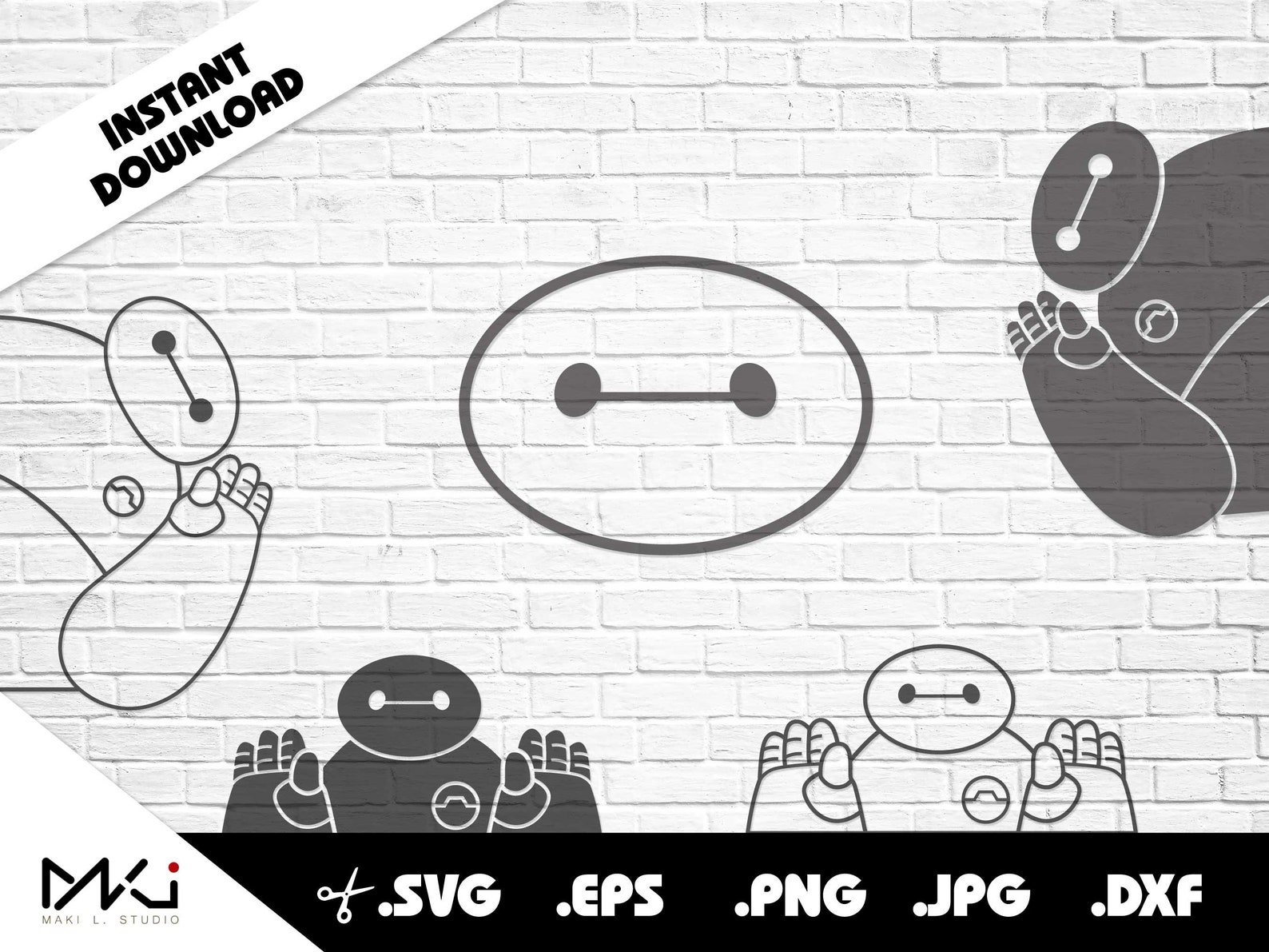 Baymax SVG Bundle for Cricut or Silhouette Machines - Etsy