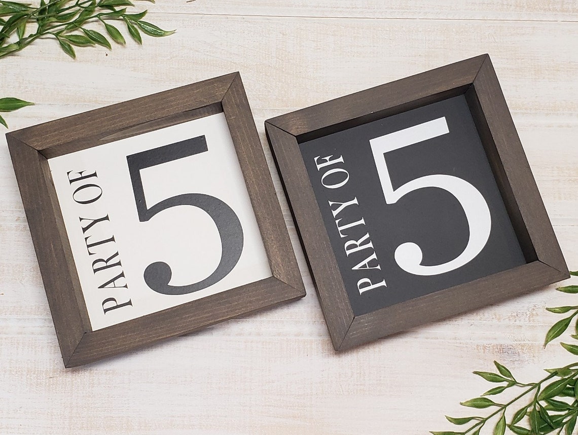 Party of Sign Party Number Sign Party of Number Sign Party - Etsy