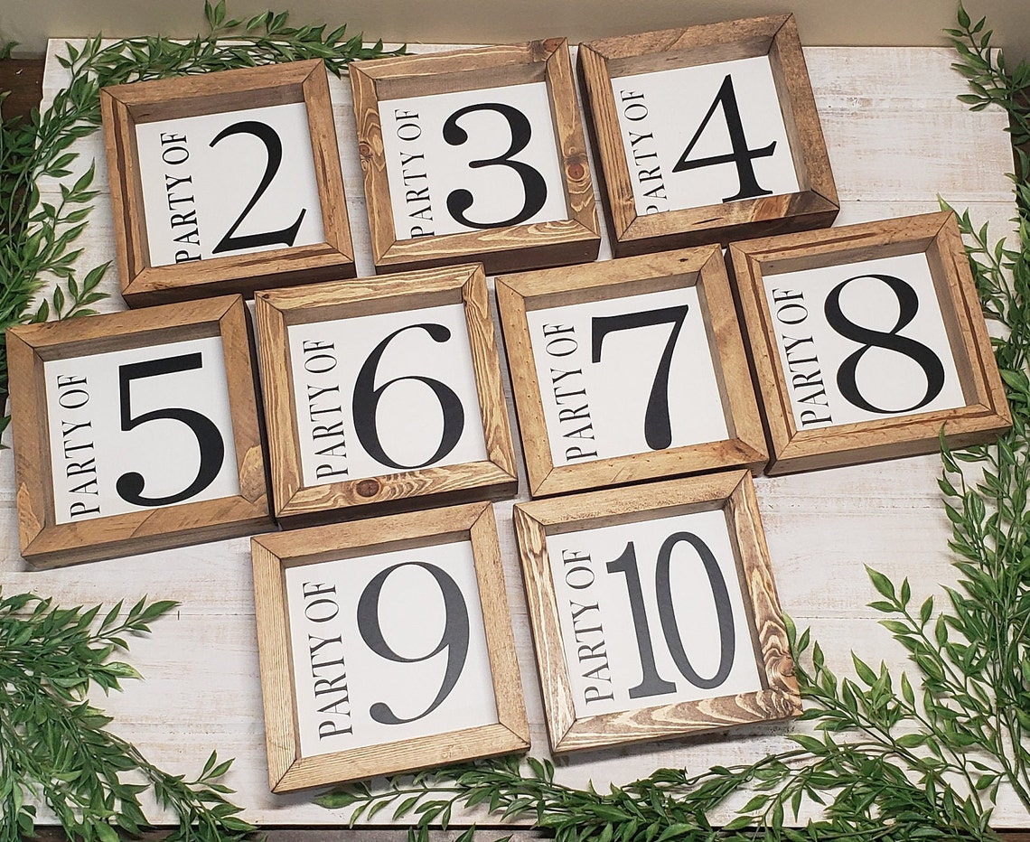 Party of Sign Party Number Sign Party of Number Sign Party - Etsy