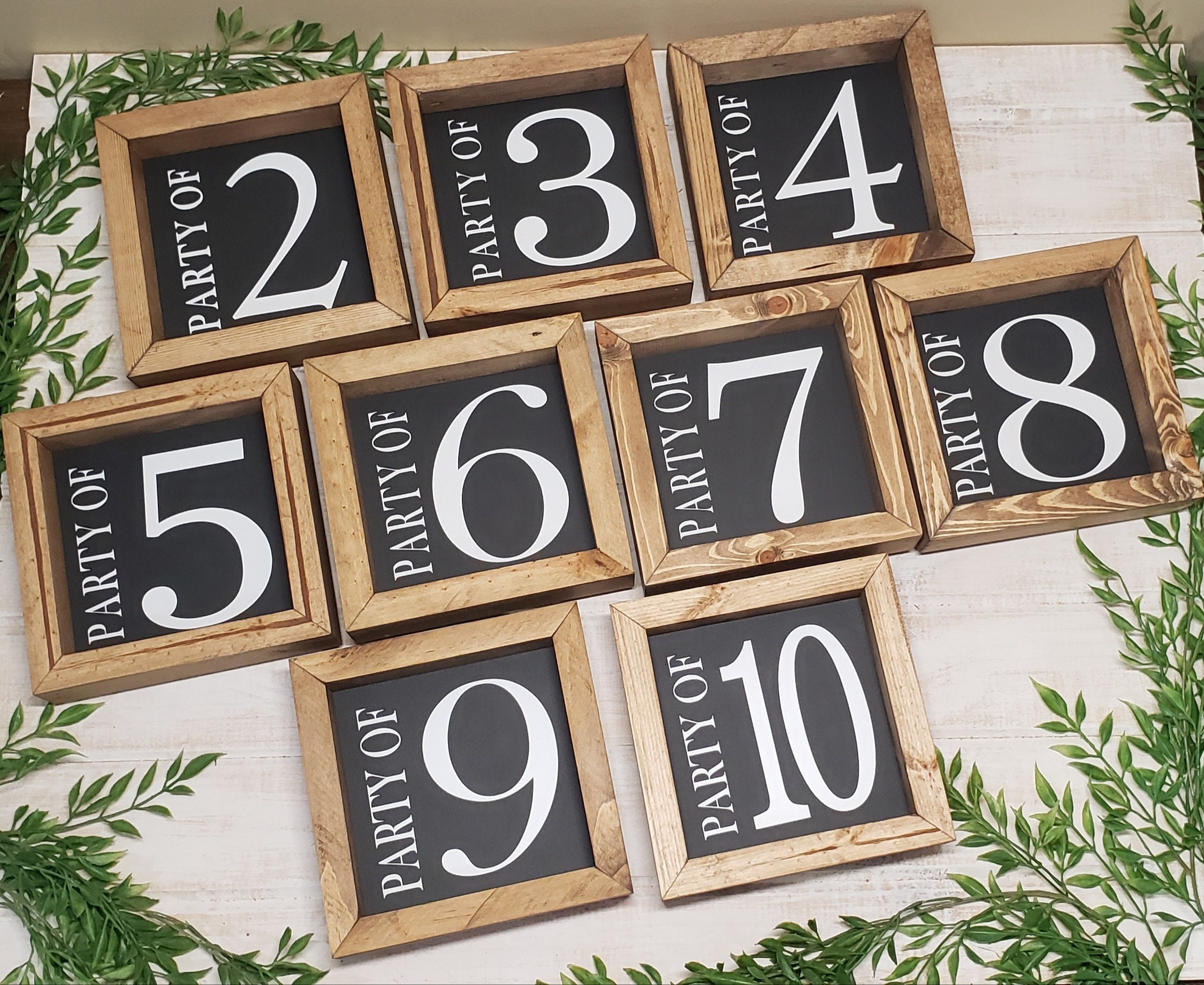Party of Sign Party of Number Sign Party of Family Sign - Etsy