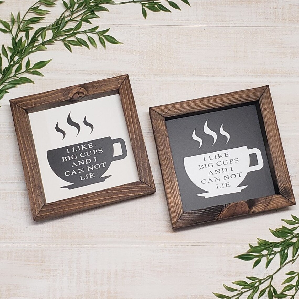 Coffee Bar Sign I Like Big Cups and I Can Not Lie - Etsy