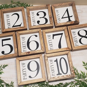 Party of Sign, Party of Number Sign, Party of Family Sign, Party of 2 ...