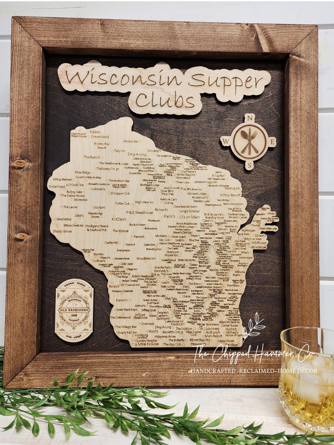 Wisconsin Supper Club Map - Etsy