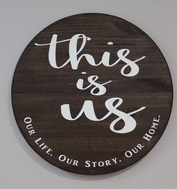 This is us sign round Farmhouse decor Home Decor | Etsy
