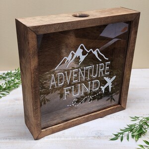 Adventure Fund Shadow Box, Adventure Money Savings Box, Savings Shadow ...