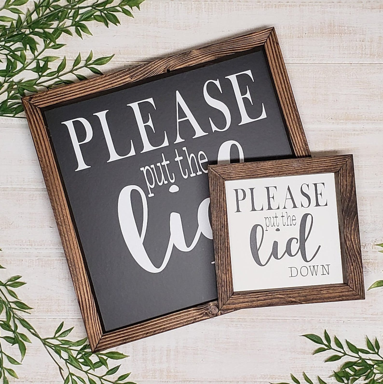 Please Put the Lid Down Sign Bathroom Sign Humorous Bath | Etsy