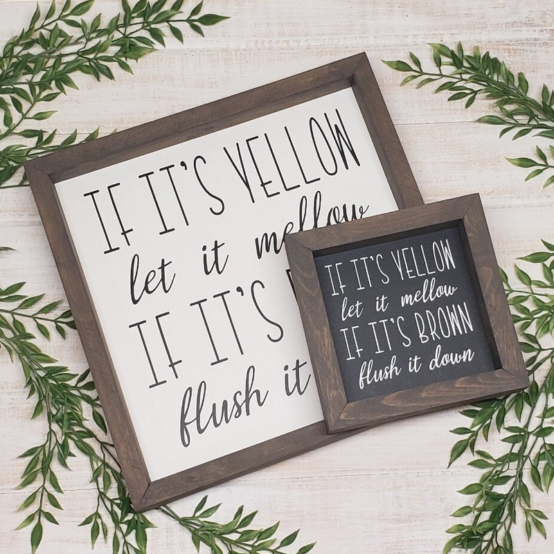 Yellow Bathroom - Etsy