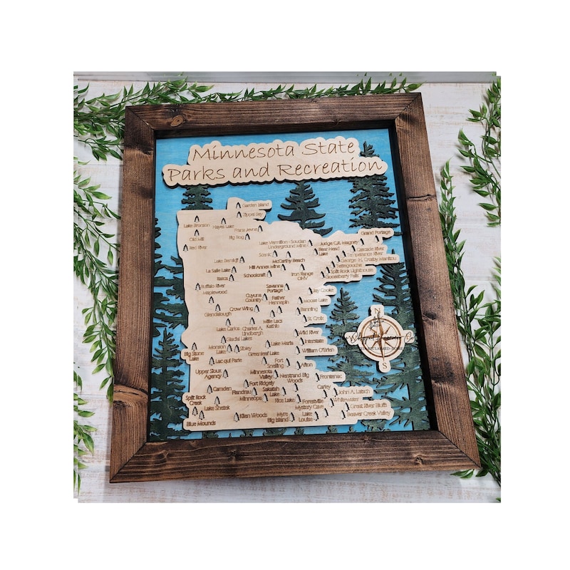 Minnesota State Parks Map - Etsy