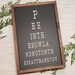Eye Chart Sign Bathroom Wall Decor Pee in the Bowl and Not - Etsy