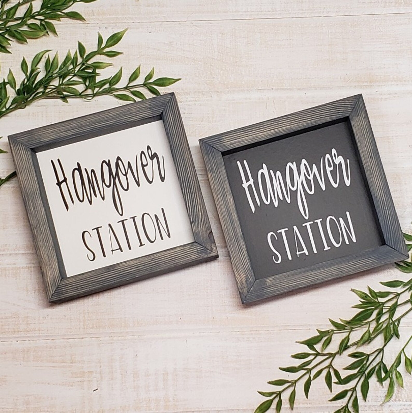 Hangover Station Sign, Bar Sign, Wine Sign, Alcohol Sign, Coffee Bar ...