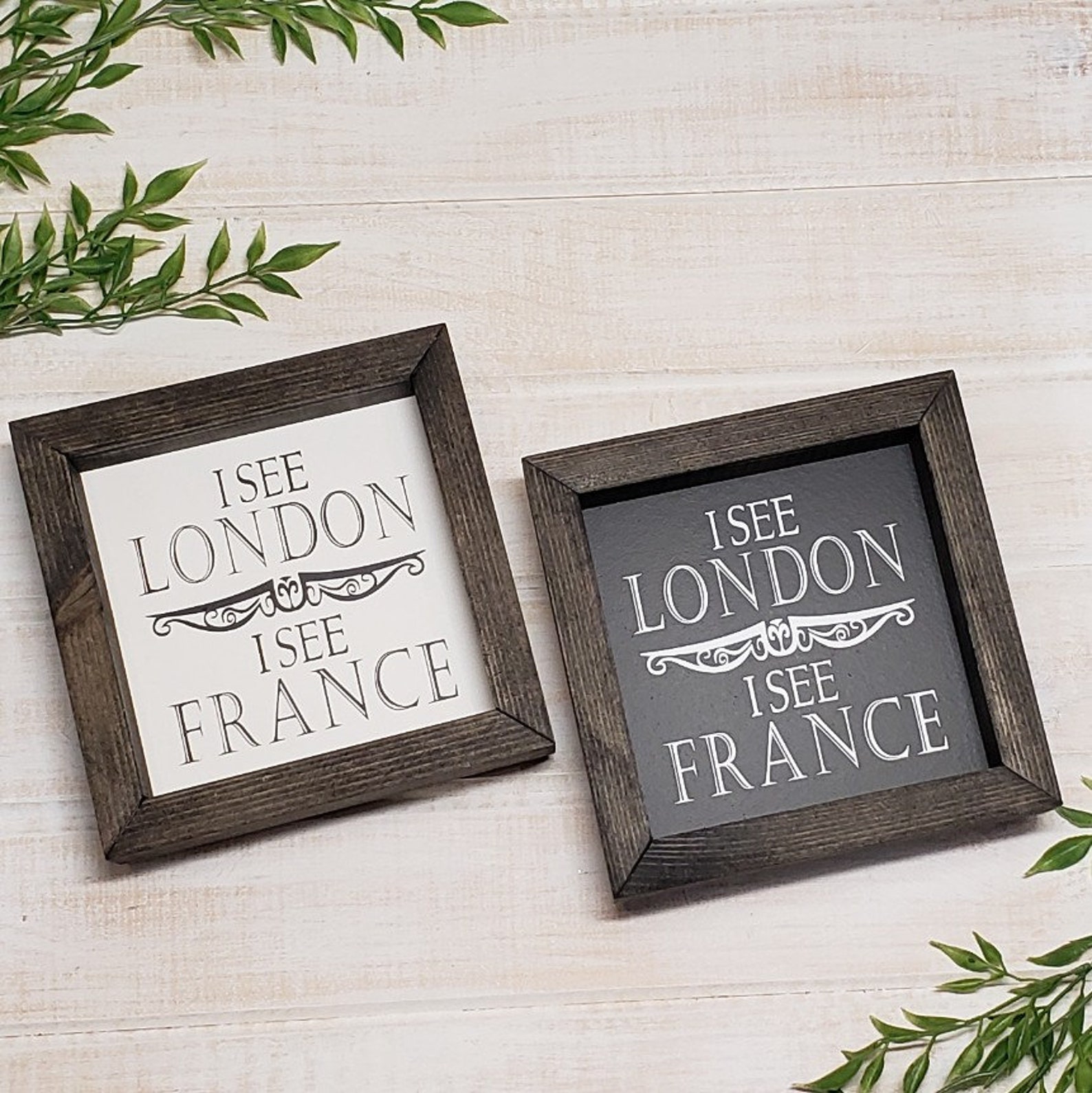 Bathroom Sign, I See London I See France - Etsy
