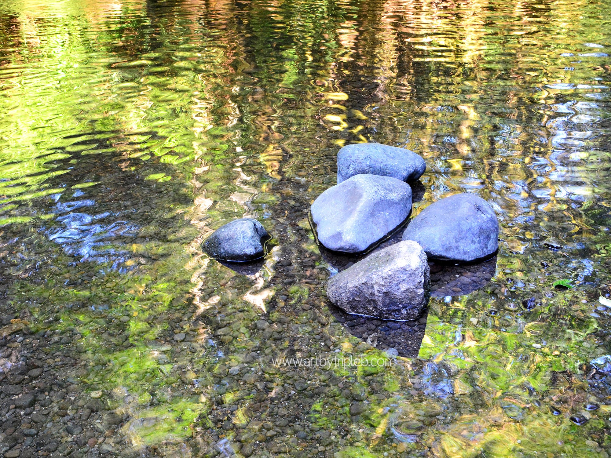 Abstract Nature Art, River Rock Art - Canvas Art, Metal Print, Photo ...