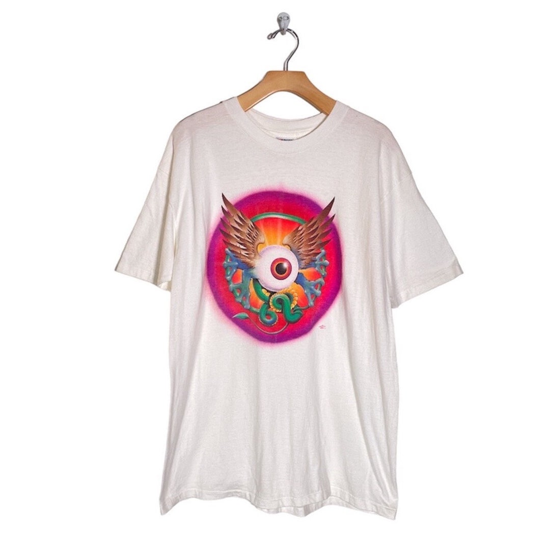 Vintage 1990's Kelly Mouse Grateful Dead Flying Eyeball T-shirt - Etsy