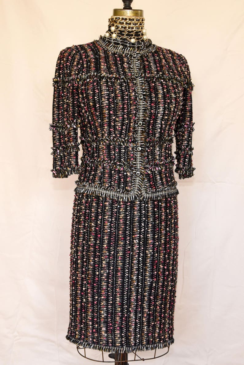 Chanel Fabrics, Handmade Couture 2 Pieces Suit - Etsy