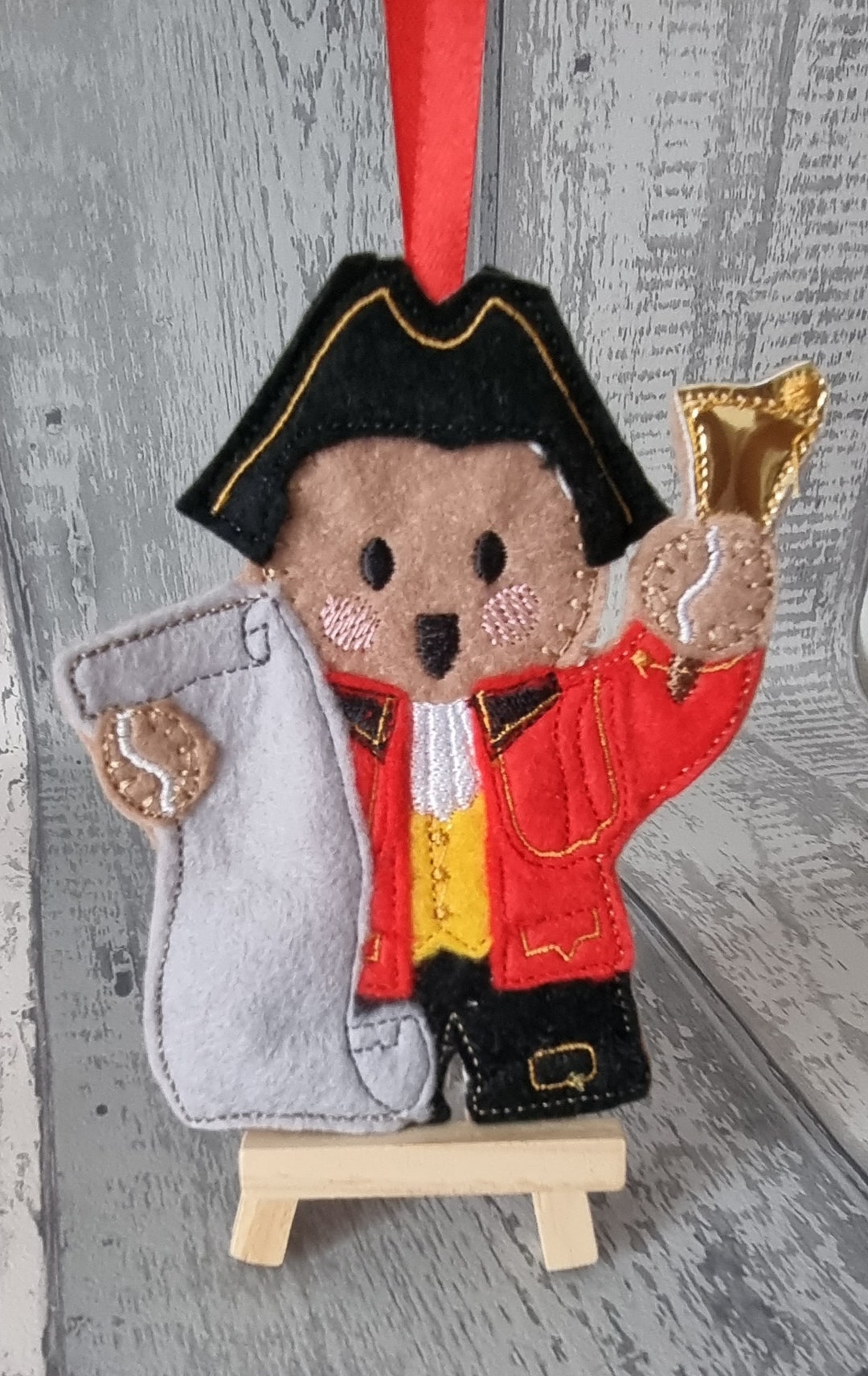 Town Crier Ginger Person Bellman Oyez Christmas Decoration Ornament ...