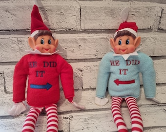 Christmas Elf Doll Jumpers. Lockdown 2020 Funny Jumpers | Etsy UK