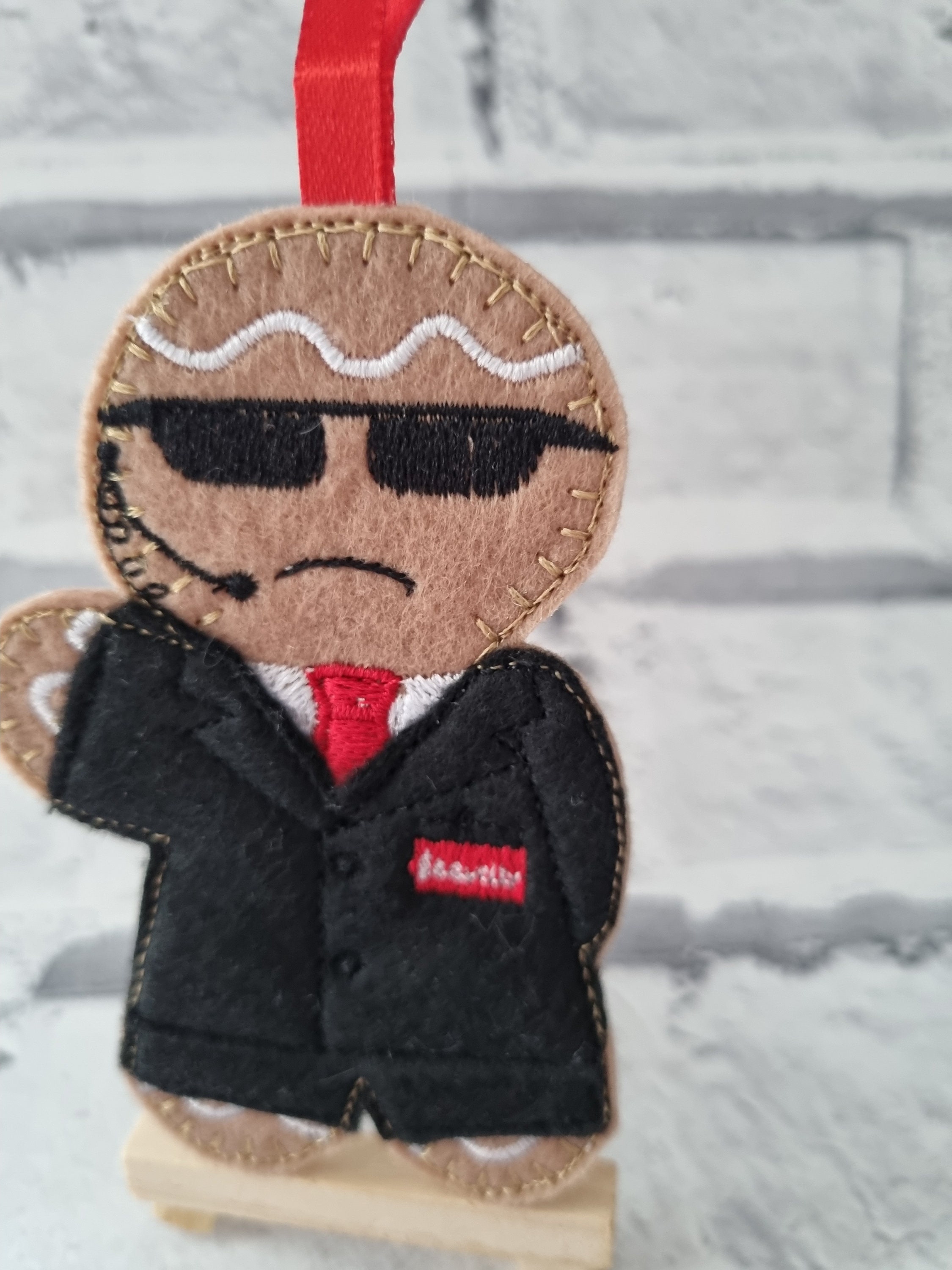 Gingerbread Man Security Guard Doorman Man in Black - Etsy UK