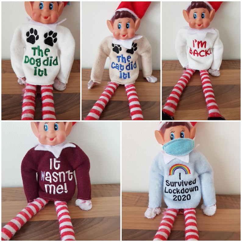 Christmas Elf Doll Jumpers. Lockdown 2020 Funny Jumpers - Etsy UK