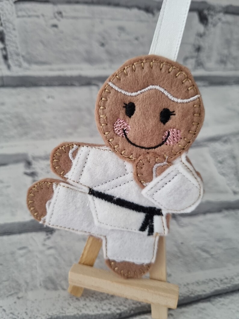 Karate Martial Arts Gingerbread Man Christmas Hanger Gift | Etsy