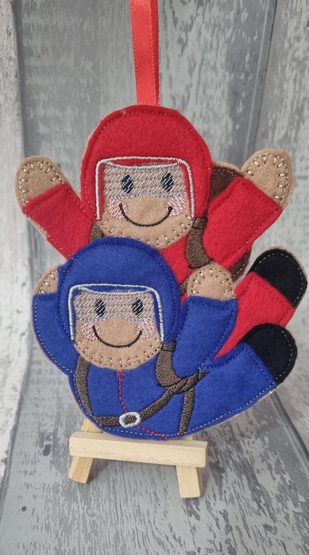 Parachute Tandem Skydive Christmas Birthday Keepsake Retirement Hanger ...