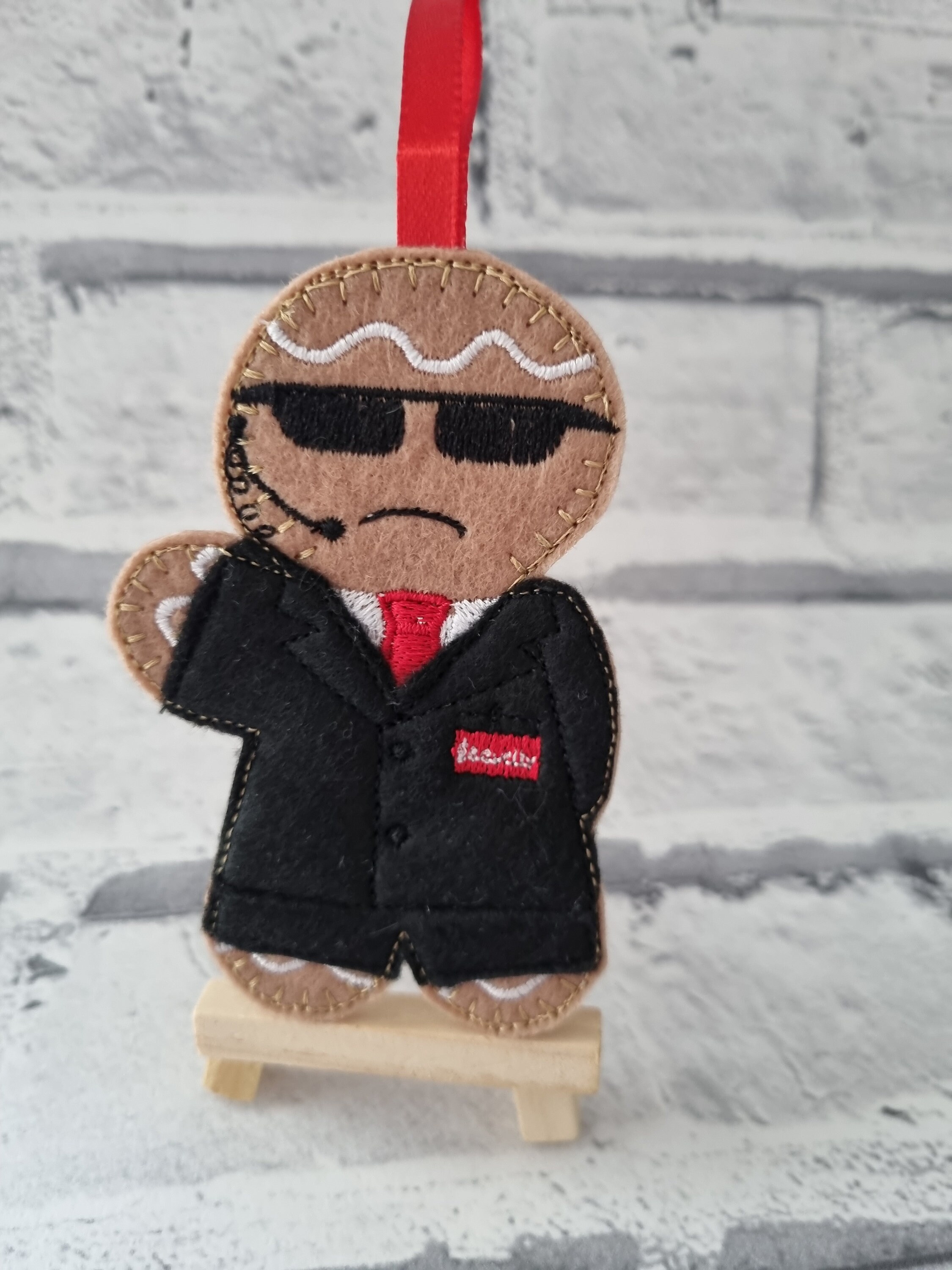 Gingerbread Man Security Guard Doorman Man in Black - Etsy UK