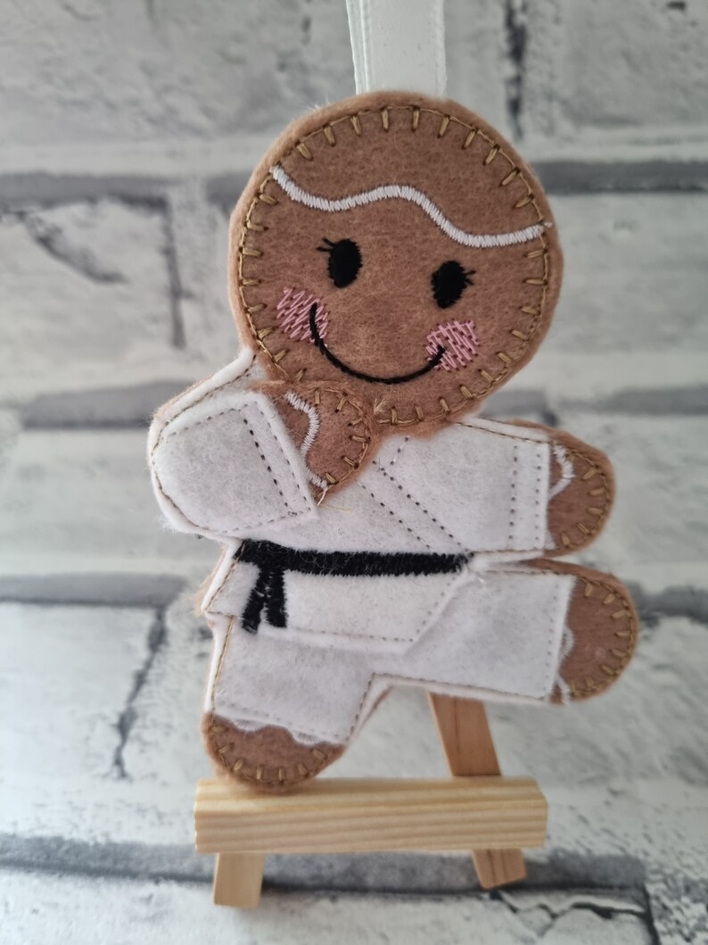 Karate Martial Arts Gingerbread Man Christmas Hanger Gift - Etsy