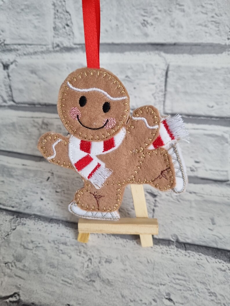 Gingerbread Man, Ice Skater, Winter Ginger, Hanger, Decoration ...