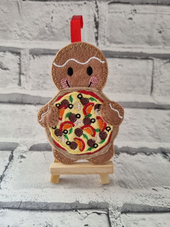 Gingerbread Person Pizza Unusual Quirky Traditional - Etsy