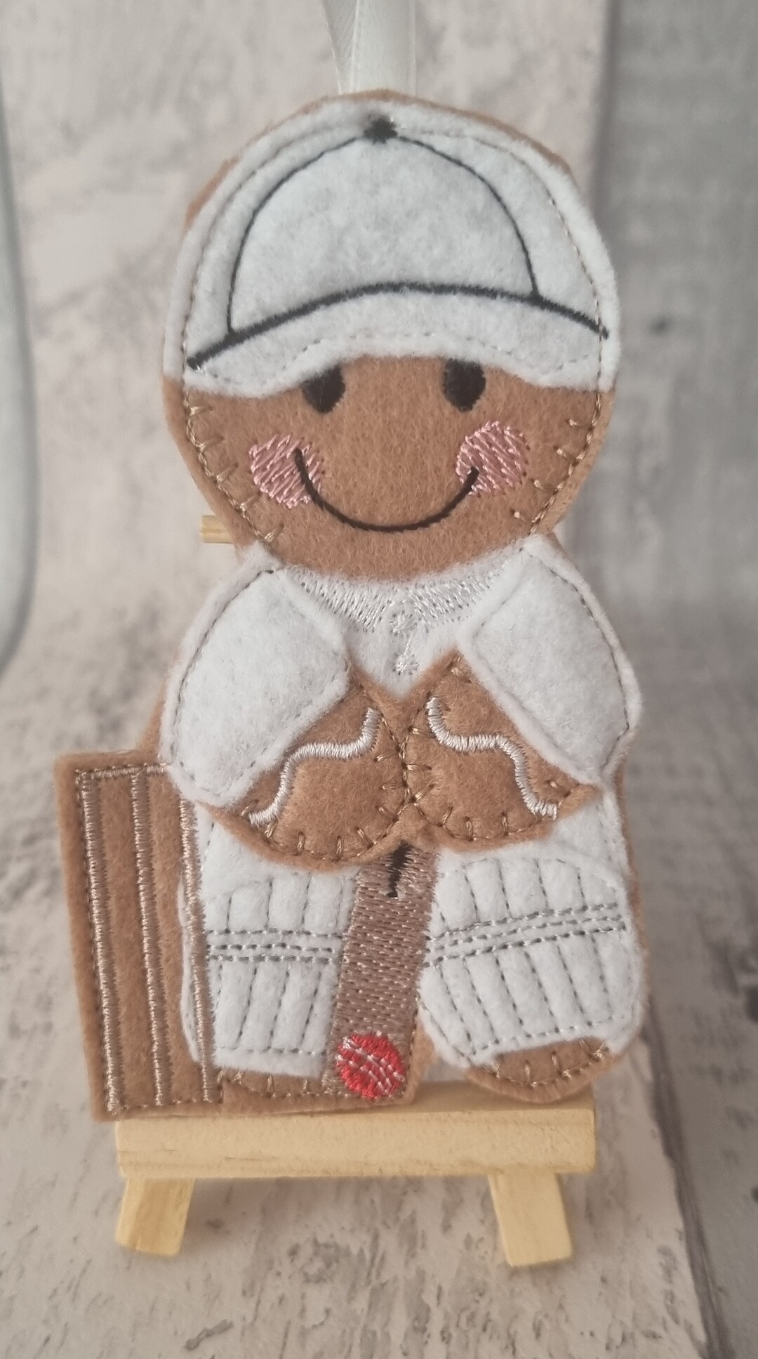 Gingerbread Cricket Player Decoration Ornament Hanger Keepsake ...