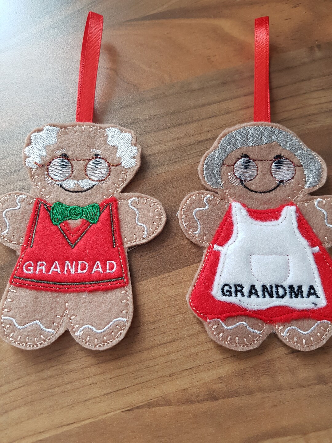 Gingerbread, Grandma,nan,nanny, Grandpa, Grandad, Christmas, Hanger ...