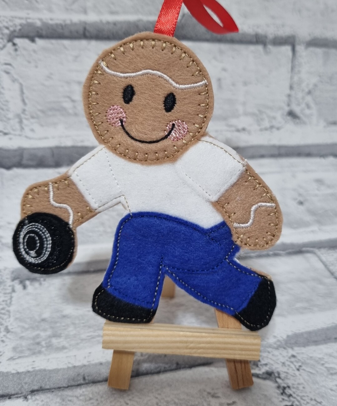 Gingerbread Man, Bowling, 10 Pin Bowls, Personalised, Secret Santa ...