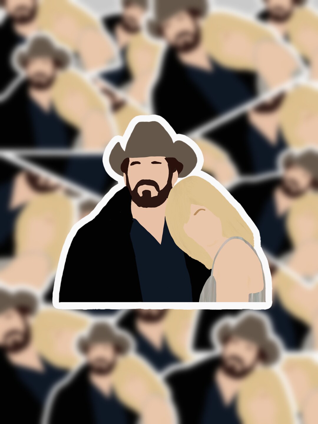 Yellowstone Rip and Beth Sticker - Etsy