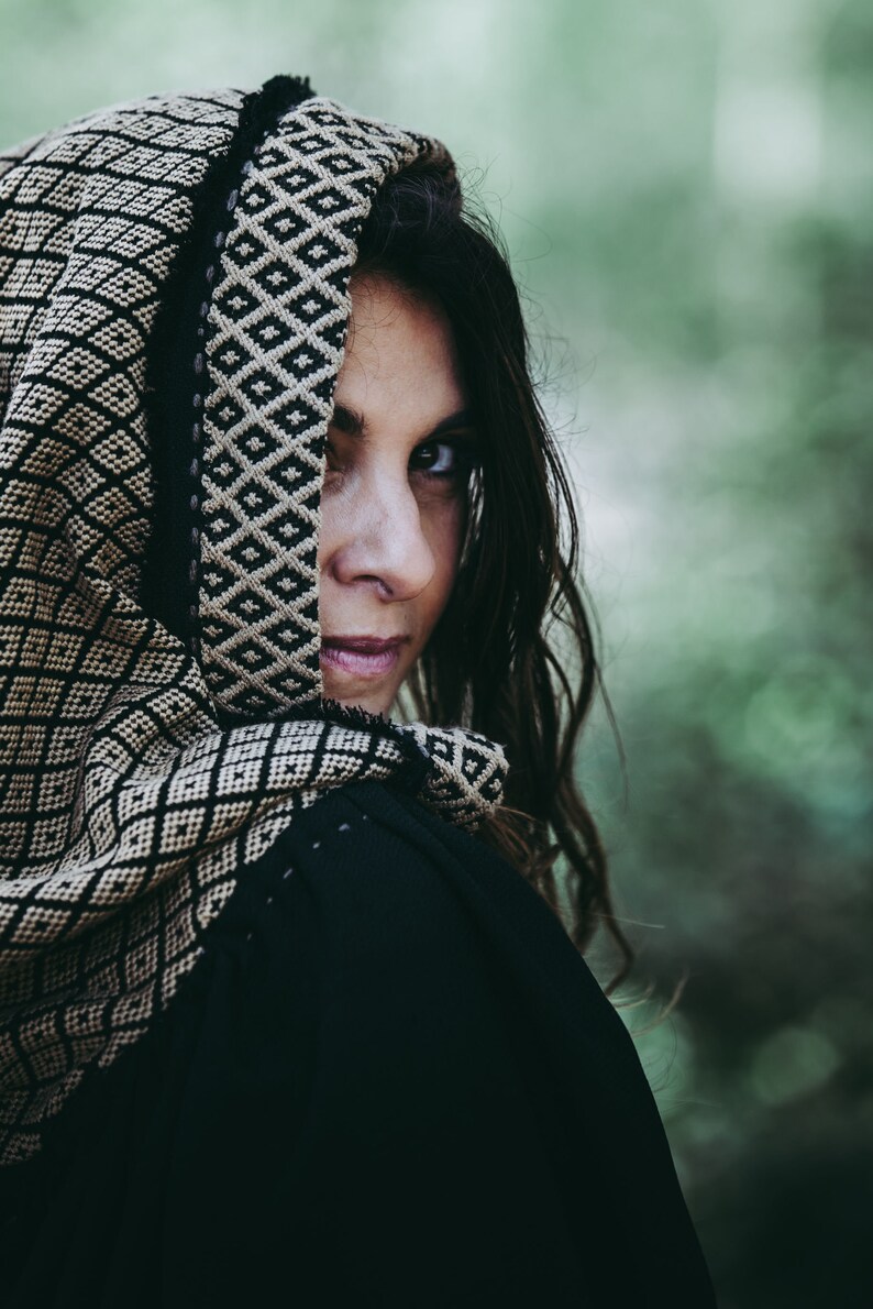 The Light Black Cloak for the Mysterious Sorceress - Etsy