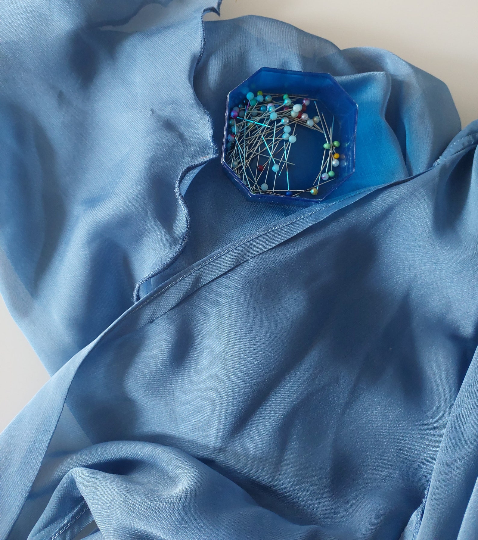 Long Coat of Mystical Blue inspired by the Ancient and Mysterious ...