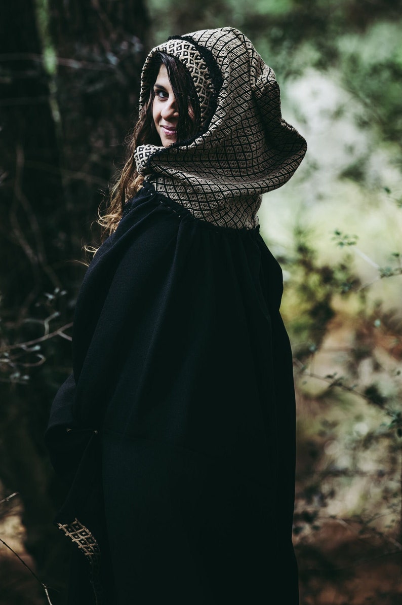 The Light Black Cloak for the Mysterious Sorceress - Etsy