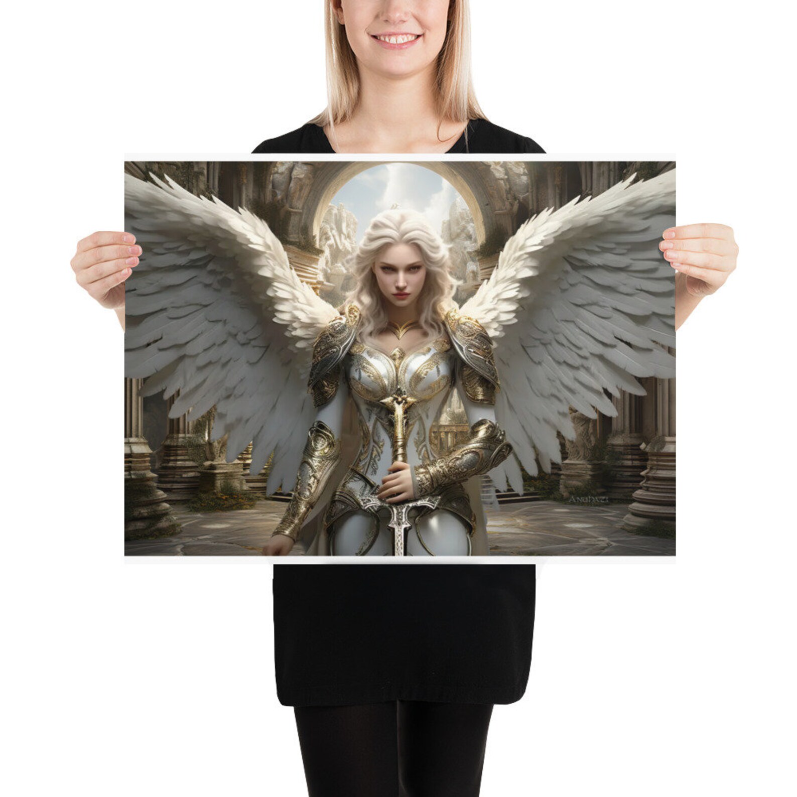Ark Angel Art Work Print Poster - Etsy