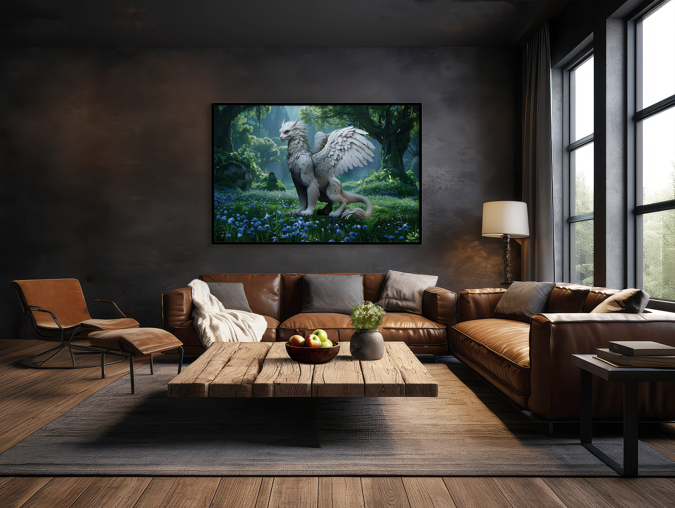Fantasy Art Print Mythical Creature Folklore Landscape - Etsy