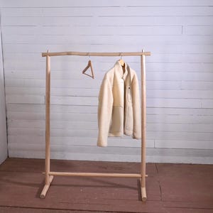 Large Wooden Clothes Rack, Clothes Hanger, Natural Boho Style, Many ...