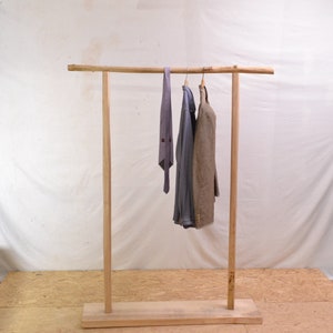 Natural Wood Clothes Rack, Boho Clothes Hanger, Cosy Decor - Etsy