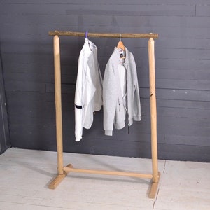 Boho Wooden Clothes Rack Clothes Hanger Handmade With Hazel - Etsy