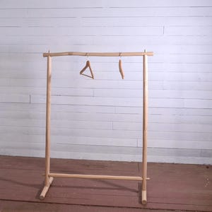 Large Wooden Clothes Rack, Clothes Hanger, Natural Boho Style, Many ...