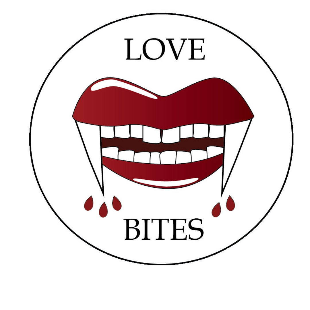Vampire Love Bites Sticker Magnet - Etsy