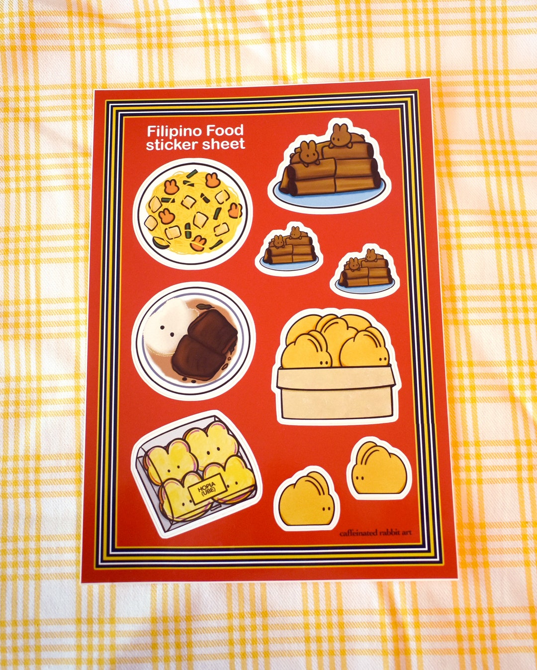 Filipino Food Sticker Sheet -- Pancit -- Chicken Adobo -- Hopia ...