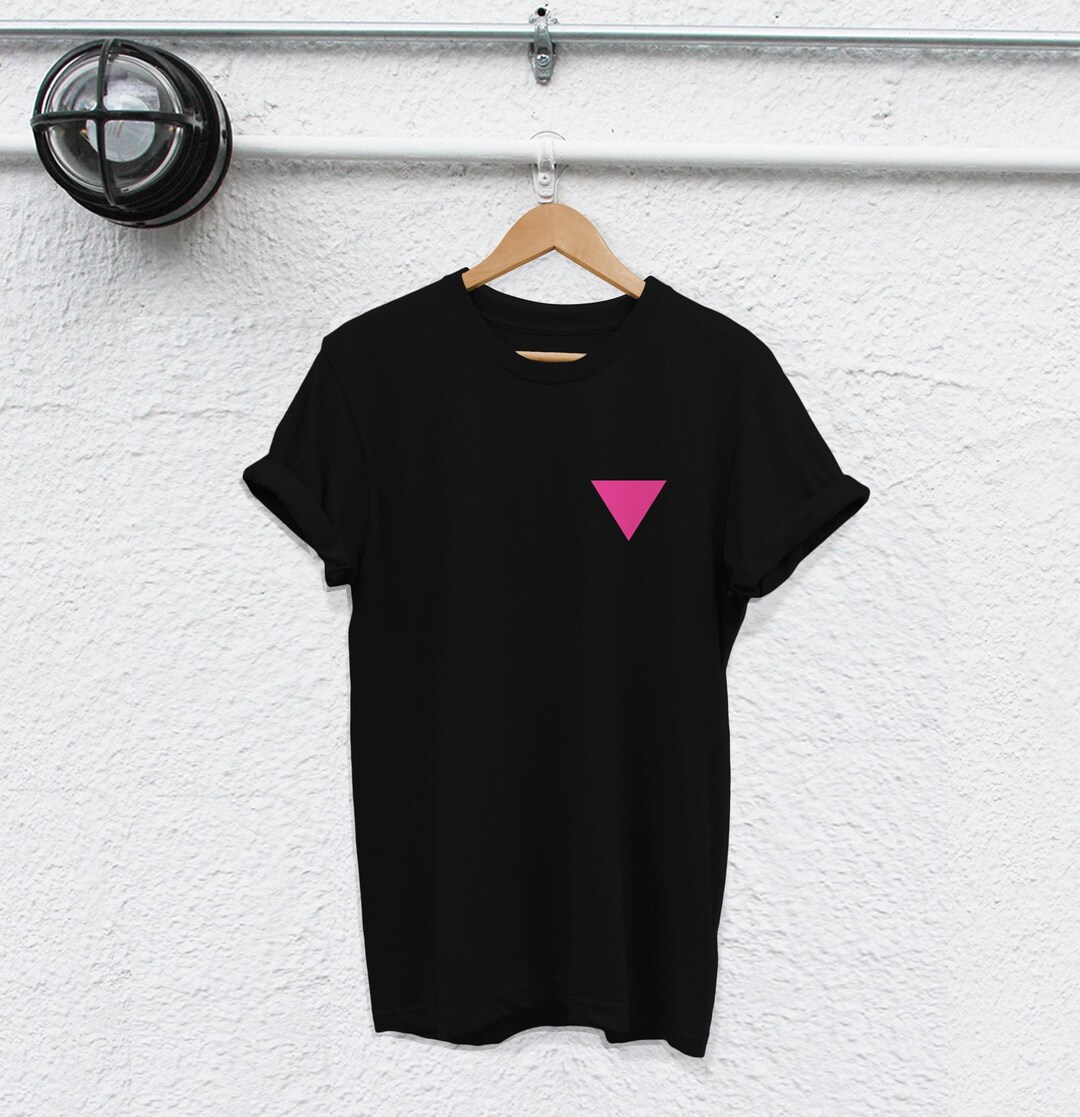 Lesbian Pink Triangle Tee - LGBTQ Pride Symbol Shirt - Etsy