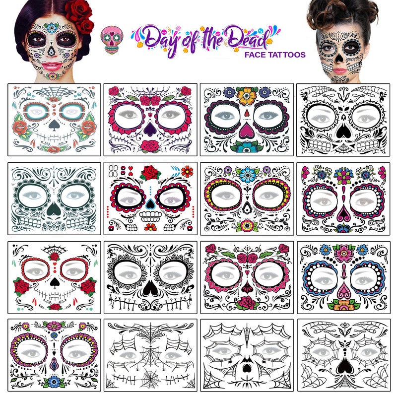 Dia De Los Muertos Face Mask - Etsy